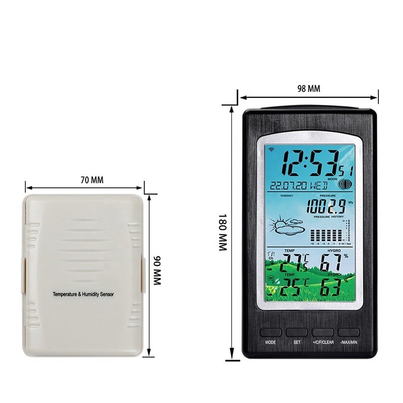 Indoor And Outdoor Wireless Weather Station With Precision Temperature ...